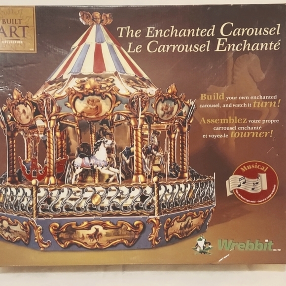 Wrebbit | Other | Musical Enchanted Carousel Built Art Collection ...